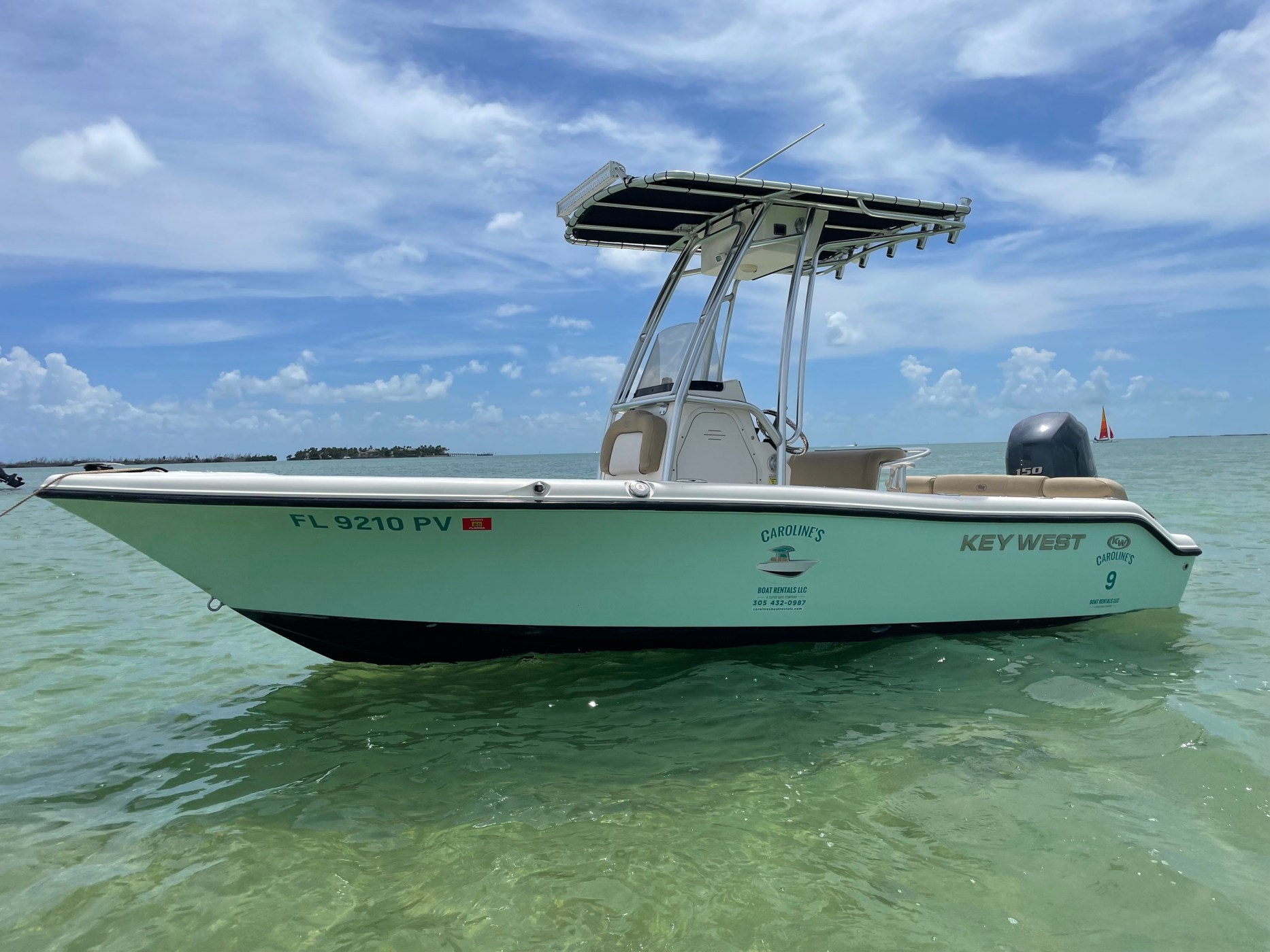 189 Key West Bay Boat | Caroline's Boat Rentals
